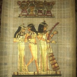 Wall Decor | Egyptian Papyrus Hand Paint | Poshmark